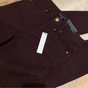 Sanctuary | Pants & Jumpsuits | Nwt Sanctuary Burgandy High Rise Pants ...